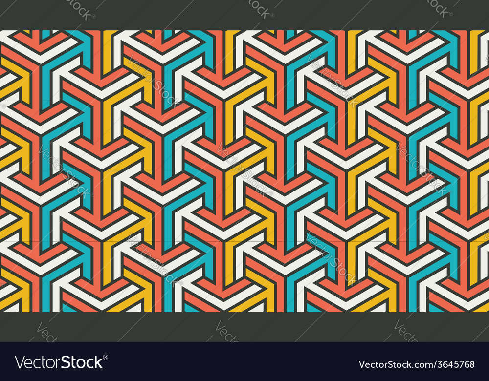 Colored geometric pattern Royalty Free Vector Image