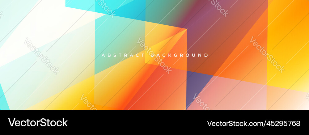 Colorful abstract modern wide banner Royalty Free Vector