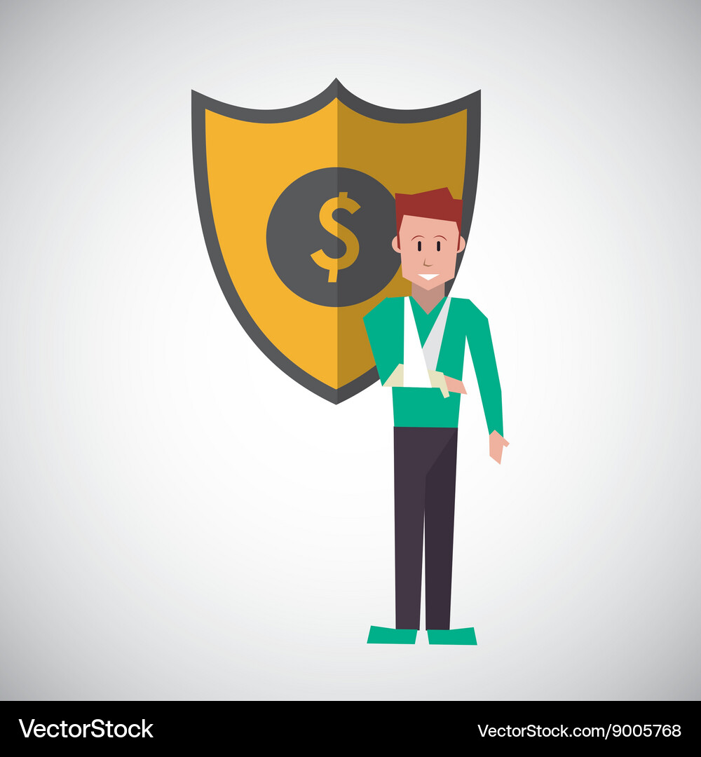 Insurance design safety icon isolated Royalty Free Vector
