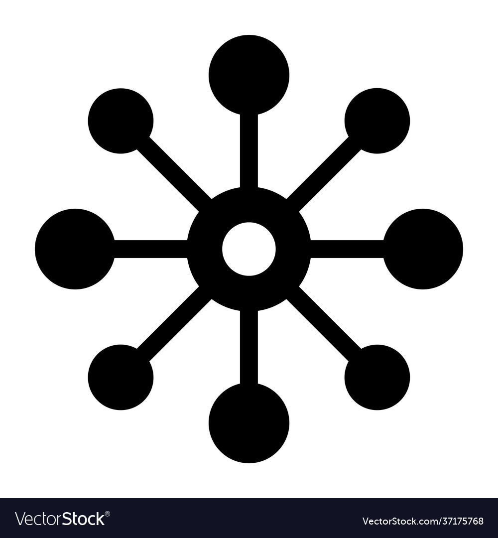 Network nodes Royalty Free Vector Image - VectorStock