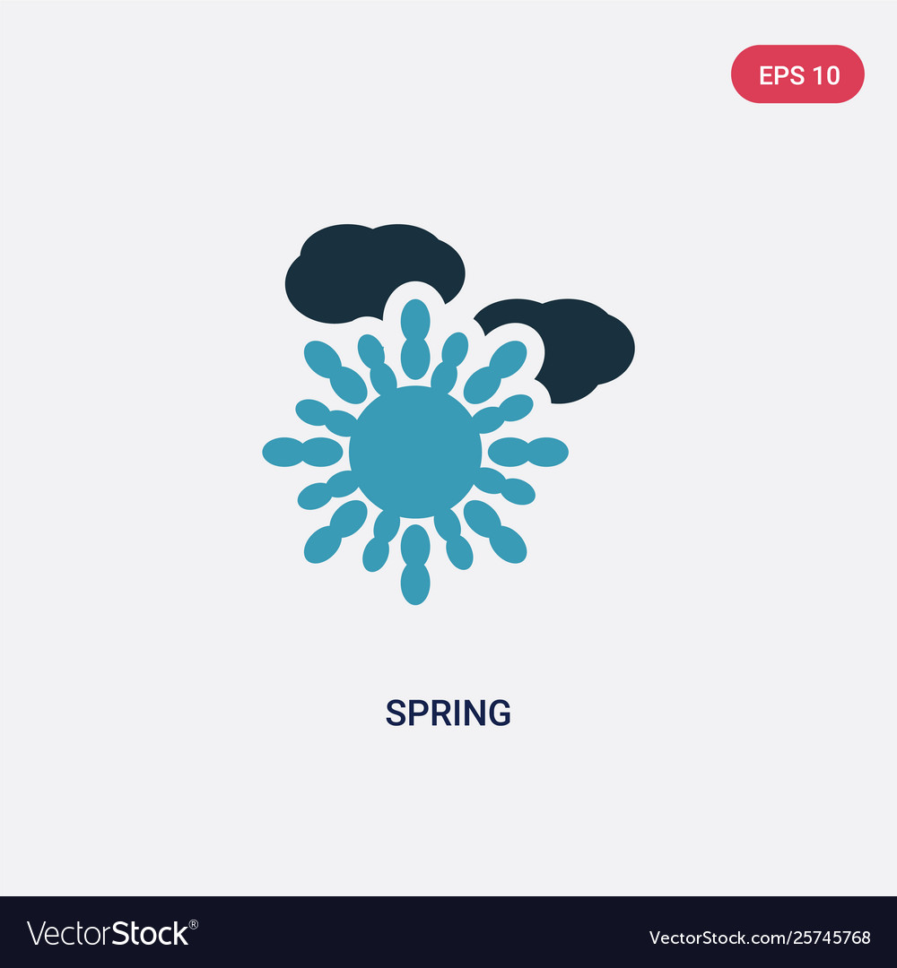 Two color spring icon from meteorology concept Vector Image