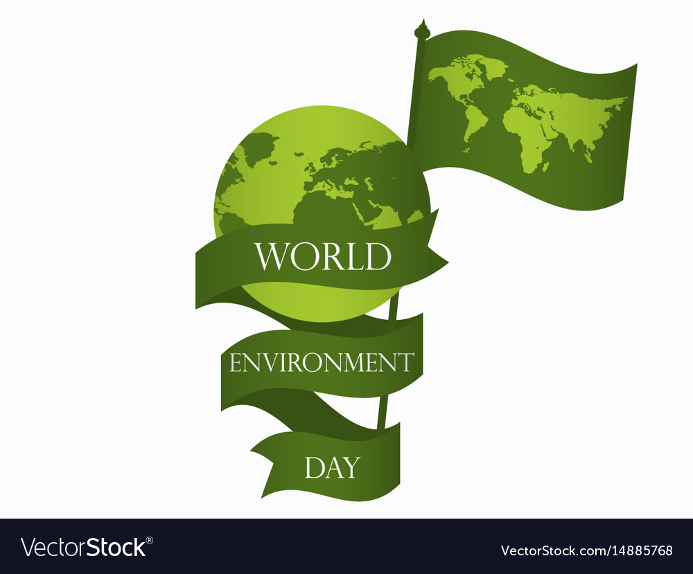 World environment day 5th june planet earth Vector Image