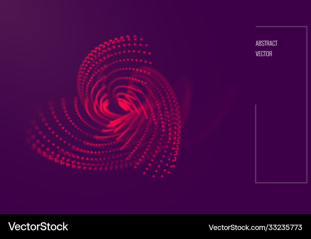 Abstract wavy particle background made of Vector Image