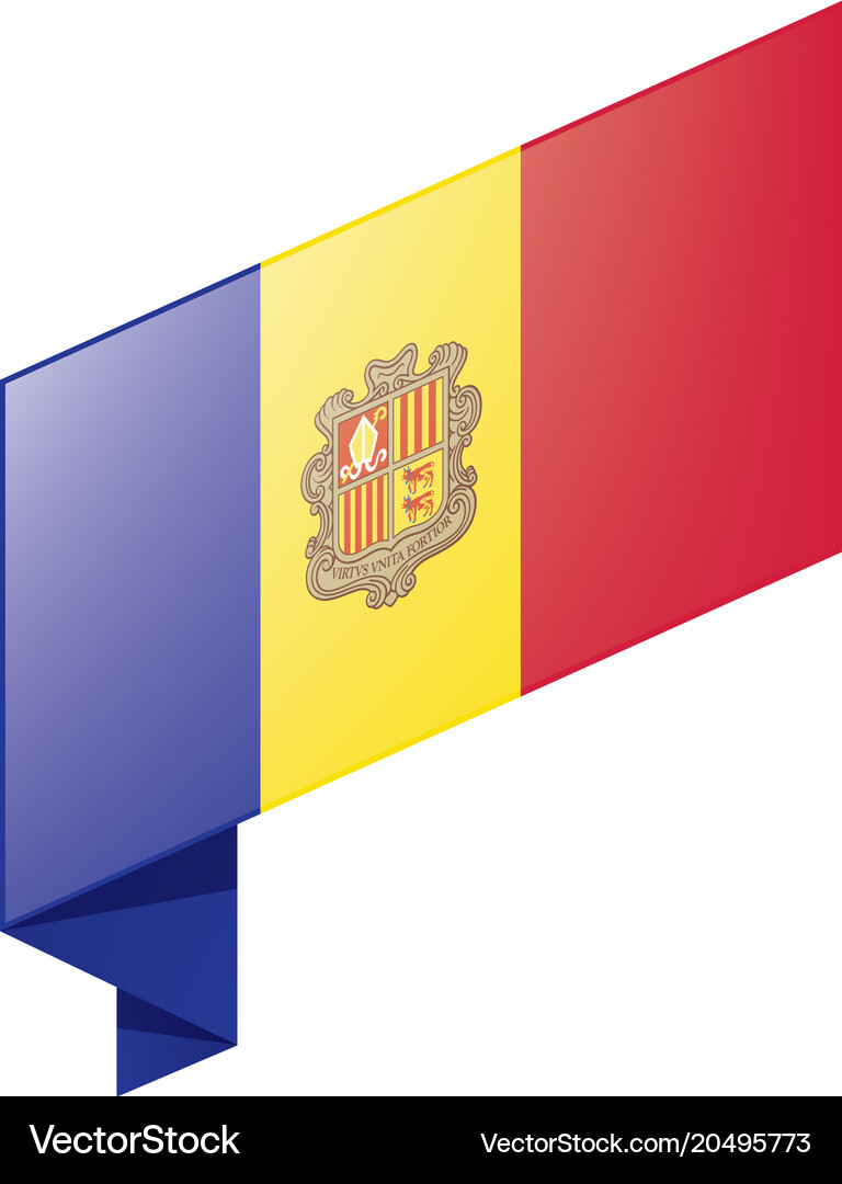 Andora flag Royalty Free Vector Image - VectorStock