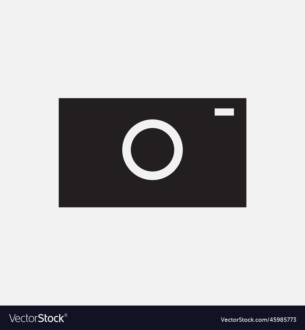 Camera flat icon Royalty Free Vector Image - VectorStock