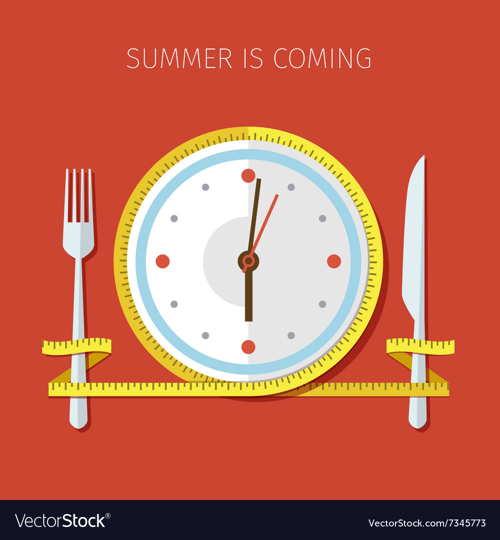 Concept For Dieting Royalty Free Vector Image Vectorstock