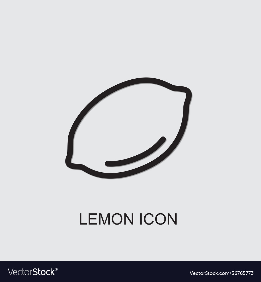Lemon icon Royalty Free Vector Image - VectorStock