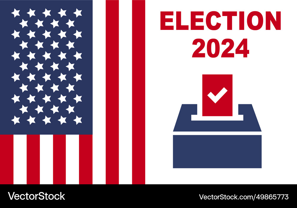 Presidential elections event banner background Vector Image
