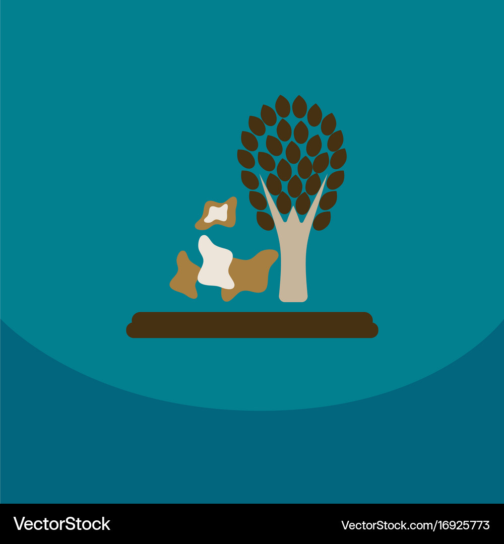 Save the trees organic sign creative ego green Vector Image