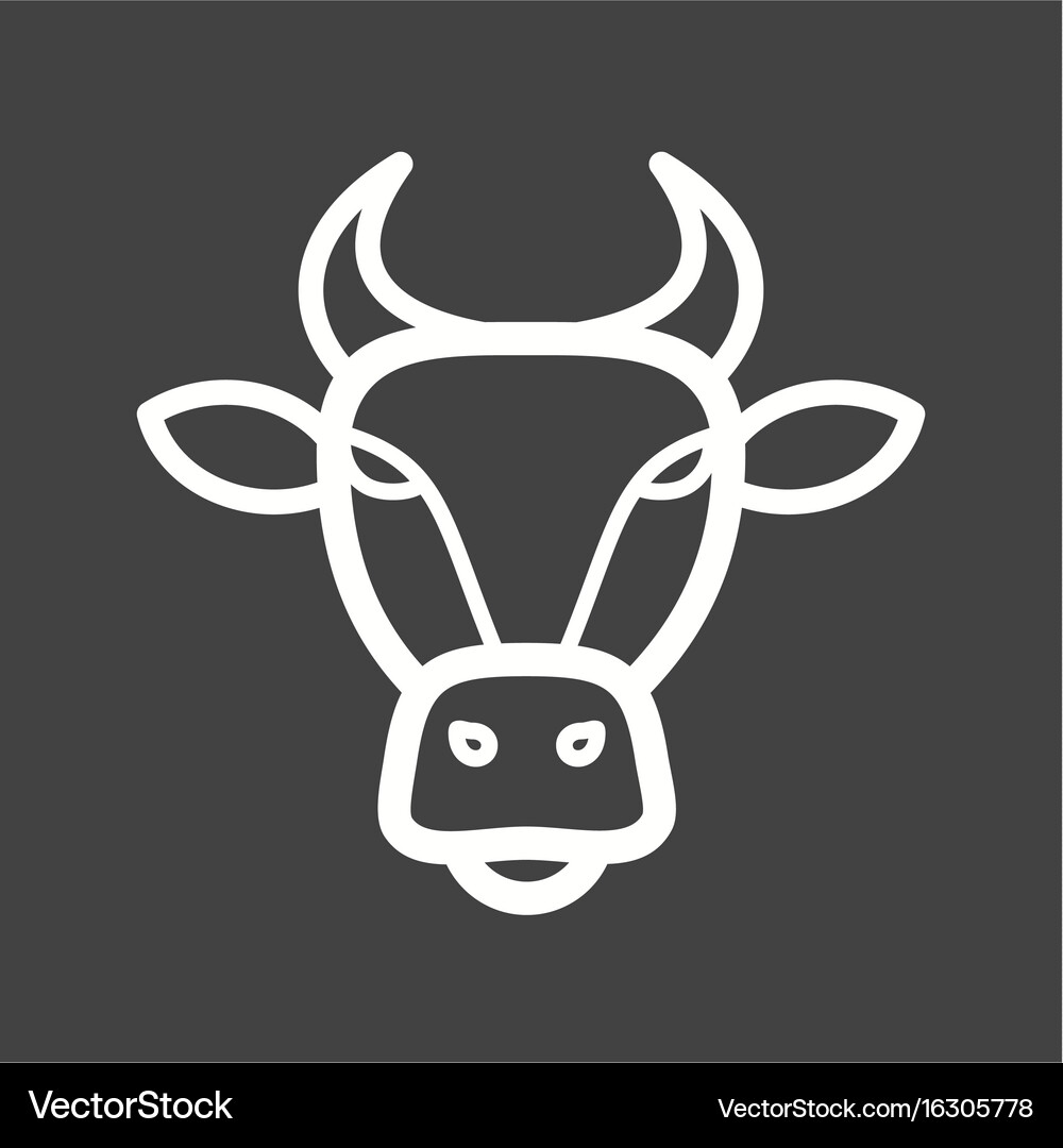 Buffalo face Royalty Free Vector Image - VectorStock