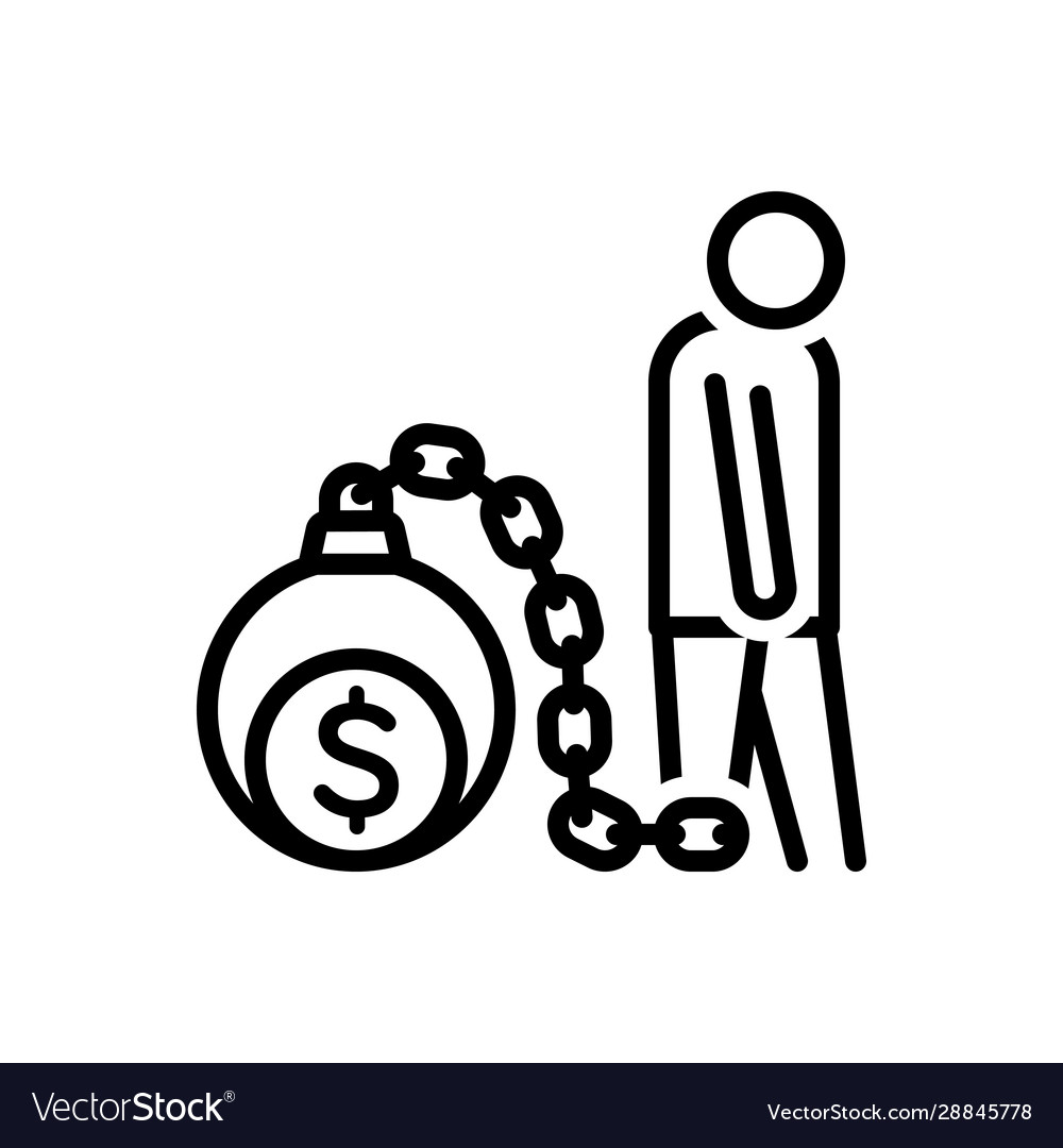 Debt Royalty Free Vector Image - VectorStock