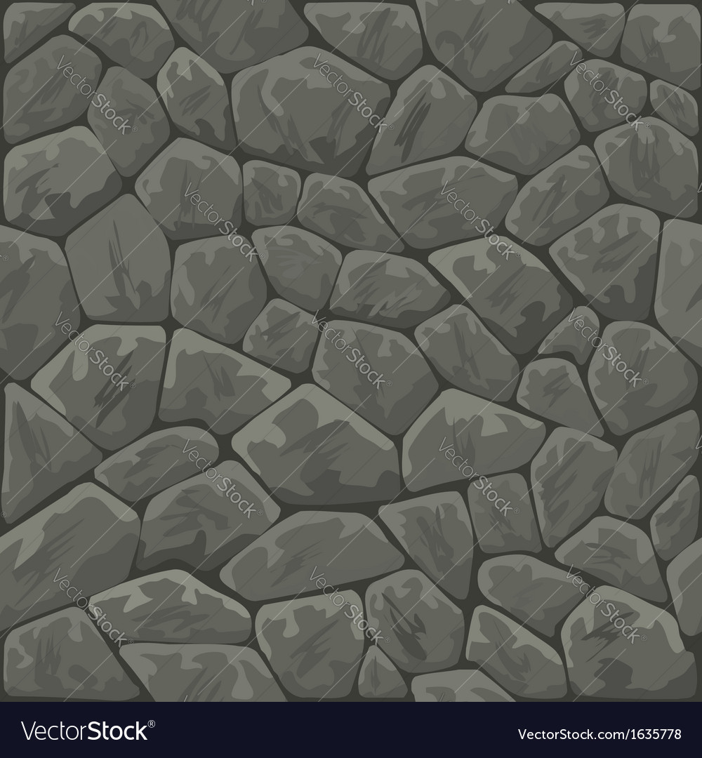 Grey stone seamless pattern Royalty Free Vector Image