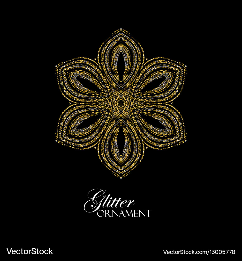 Holiday paillettes decoration Royalty Free Vector Image