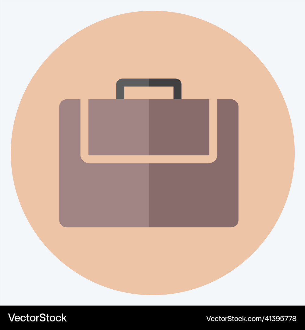 Portfolio icon in trendy flat style isolated Vector Image