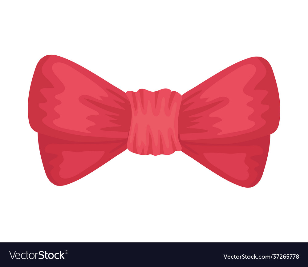 Red bow tie Royalty Free Vector Image - VectorStock