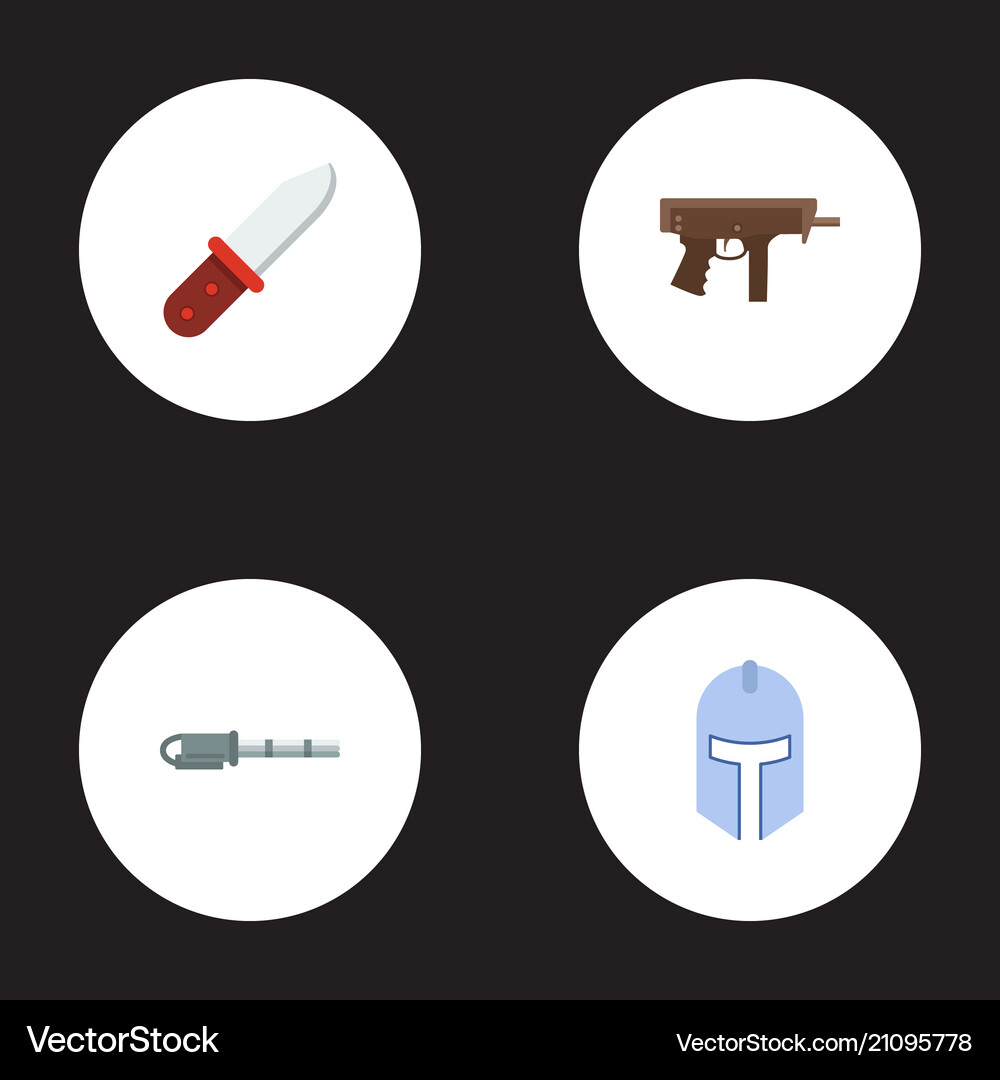 Set game icons flat style symbols Royalty Free Vector Image