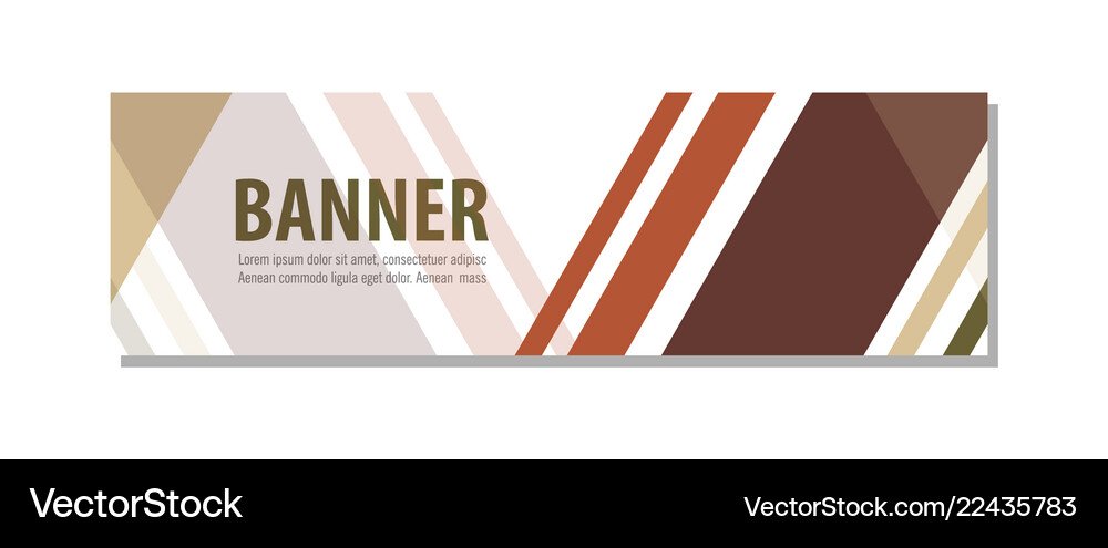 Abstract design banner template Royalty Free Vector Image