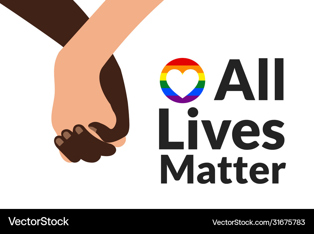 All lives matter concept template for background Vector Image