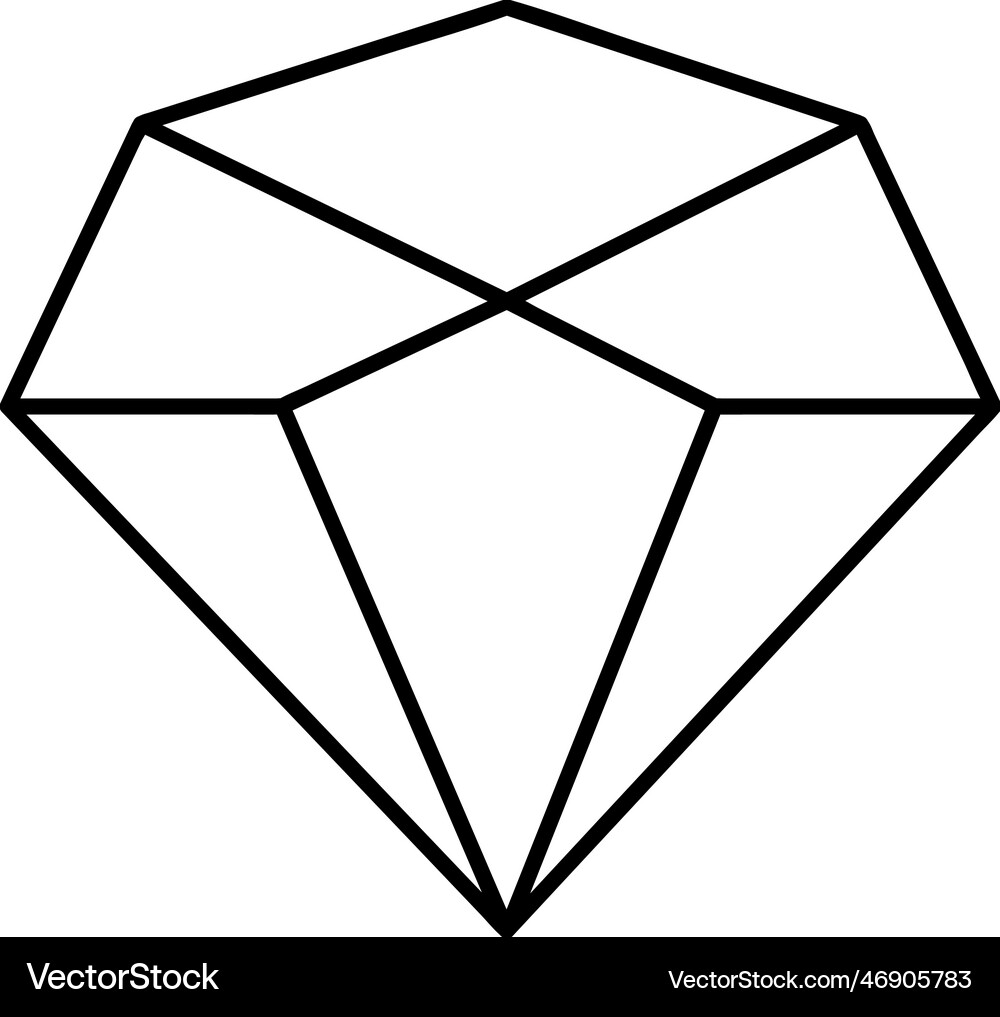 Vector Pear Shaped Gem Diamond Drawing Gem Drawing