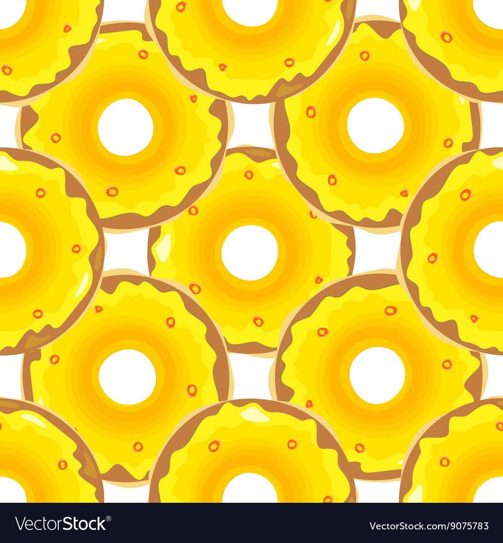 Donut seamless background texture pattern Vector Image