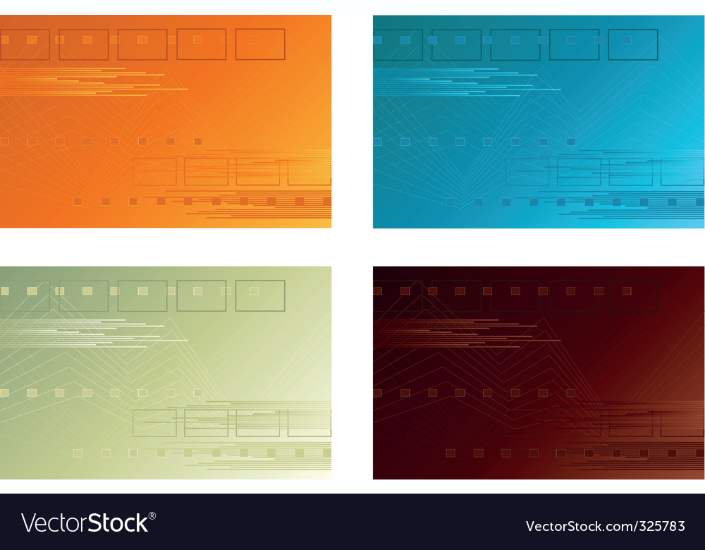Four backgrounds Royalty Free Vector Image - VectorStock