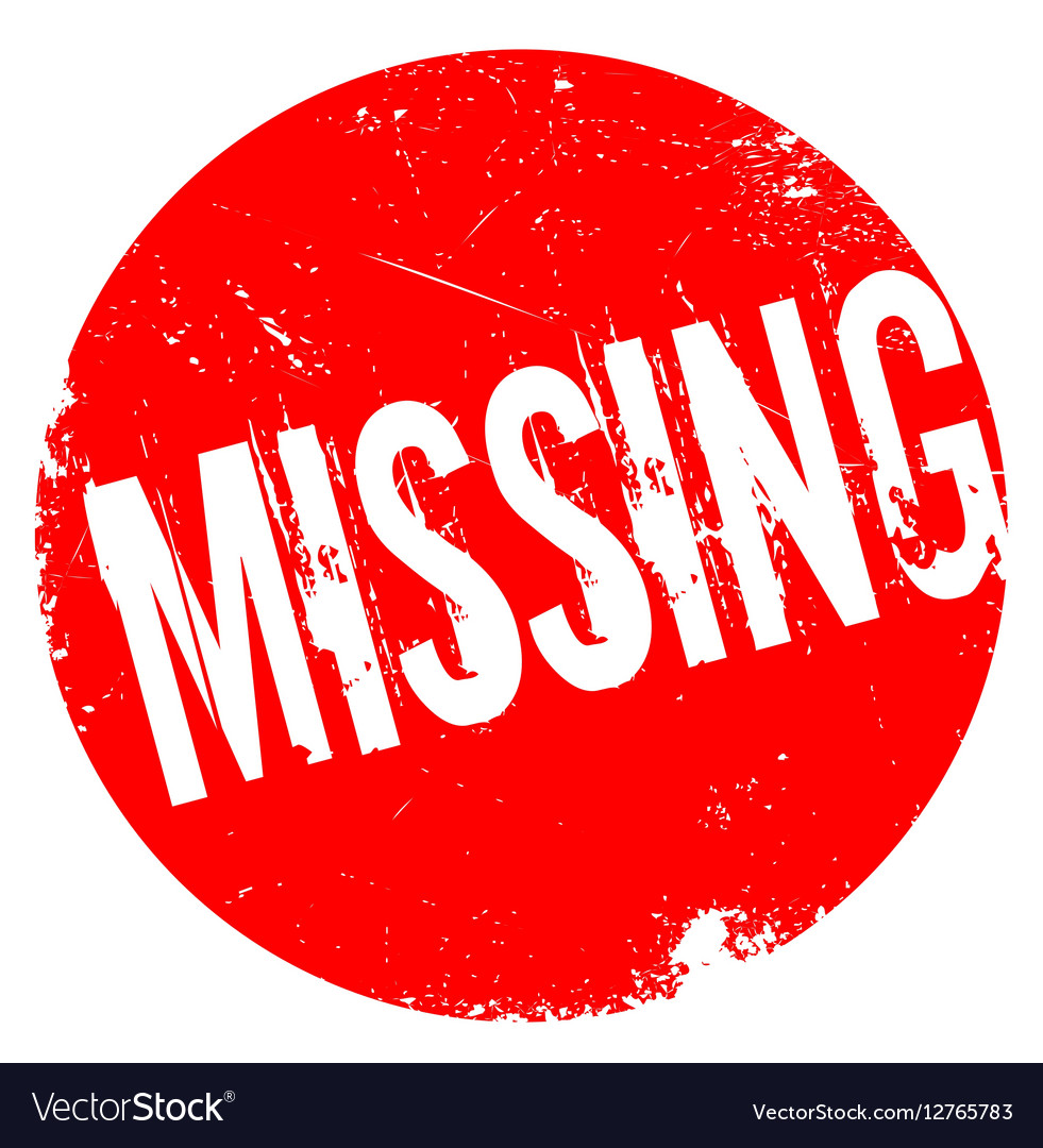 Missing rubber stamp Royalty Free Vector Image