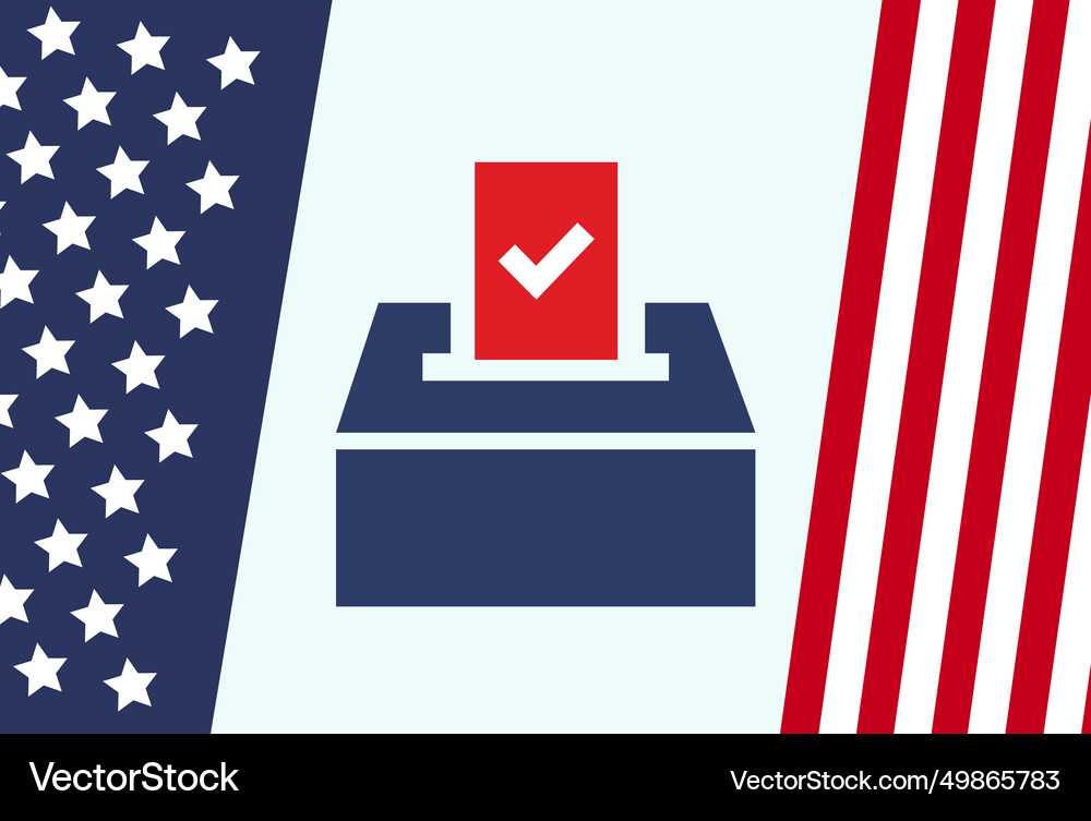 Presidential elections event banner background Vector Image