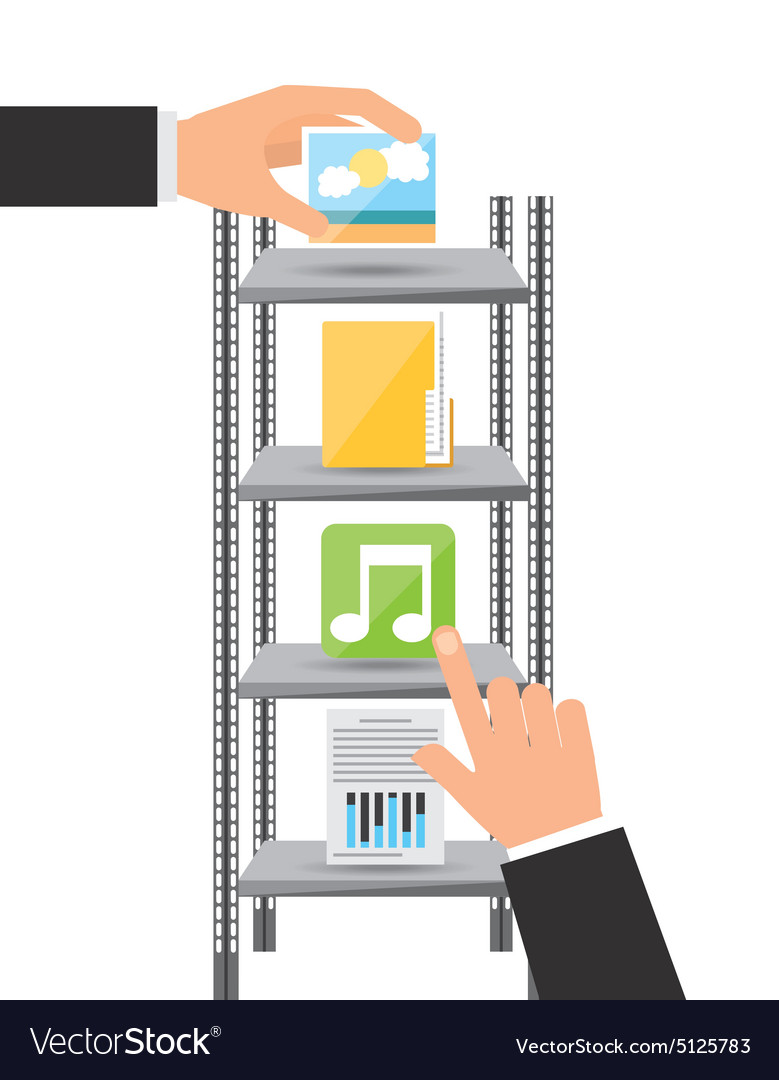 Storage device Royalty Free Vector Image - VectorStock