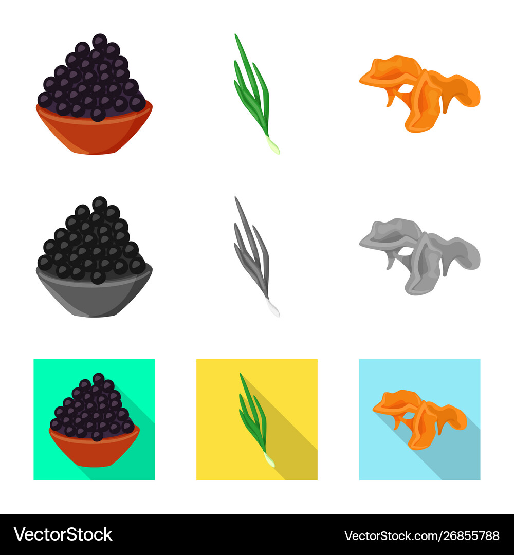 Design taste and product logo set Royalty Free Vector Image