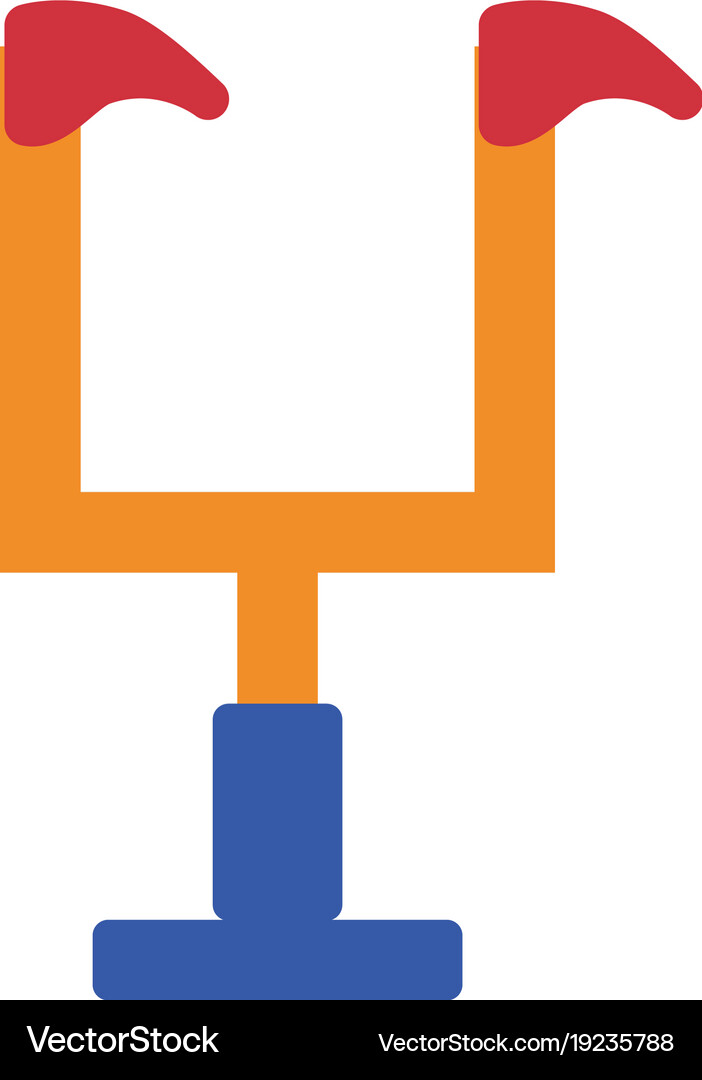 Football goal post Royalty Free Vector Image - VectorStock