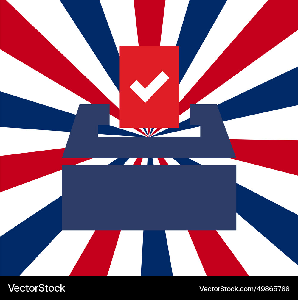 Presidential elections event banner background Vector Image