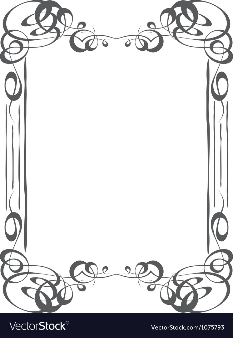 Classical frame Royalty Free Vector Image - VectorStock