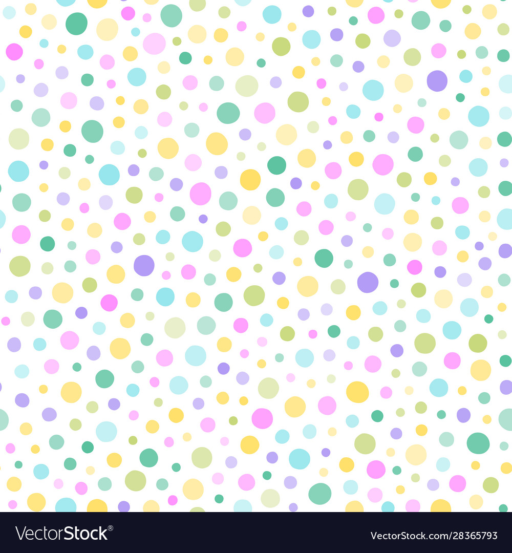 Hand-drawn multi-colored spots seamless pattern Vector Image