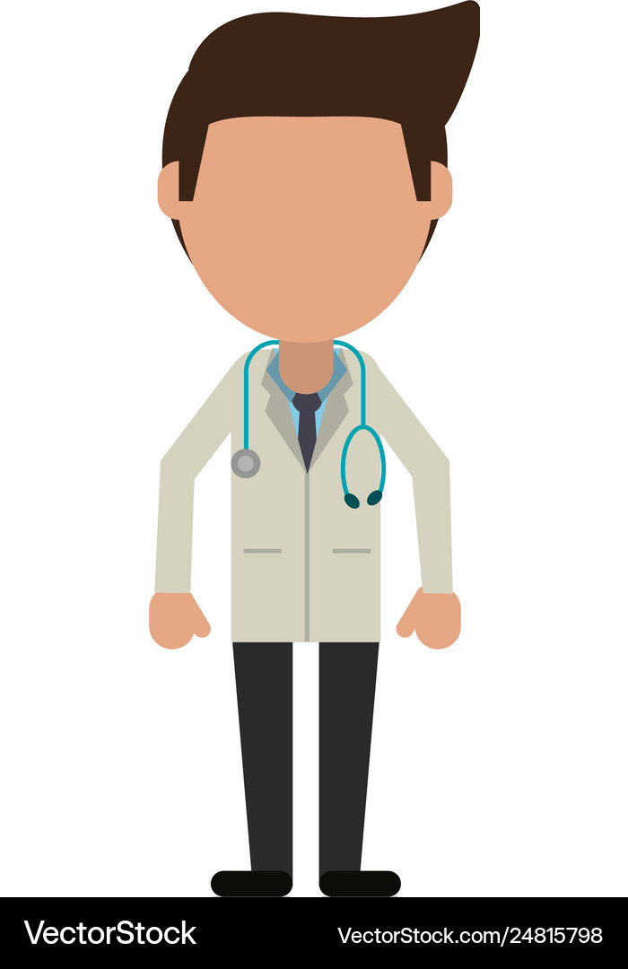 Doctor avatar cartoon Royalty Free Vector Image