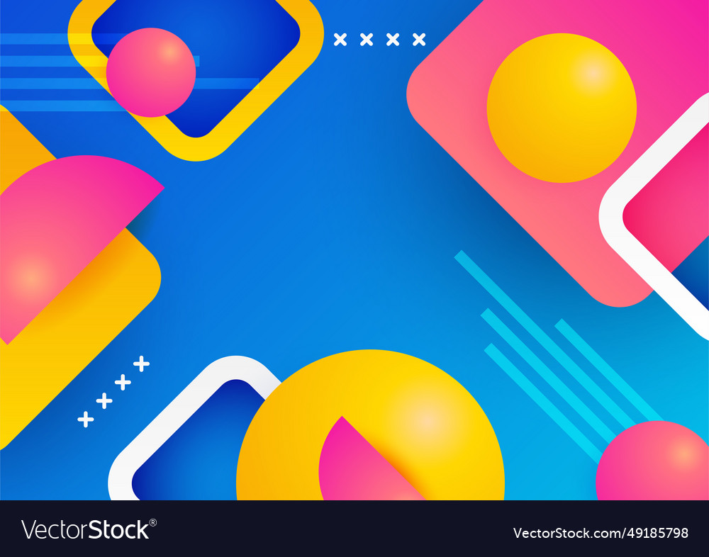 Modern bright colorful background for poster Vector Image