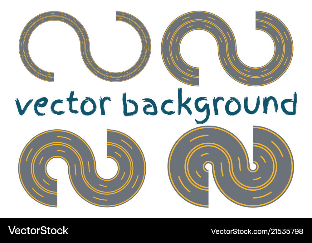 Road asphalt straight seamless Royalty Free Vector Image