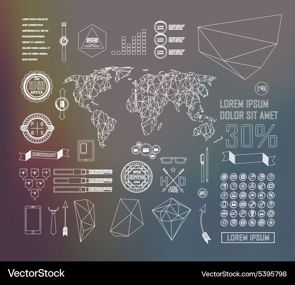 Transparent business infographics shadows options Vector Image