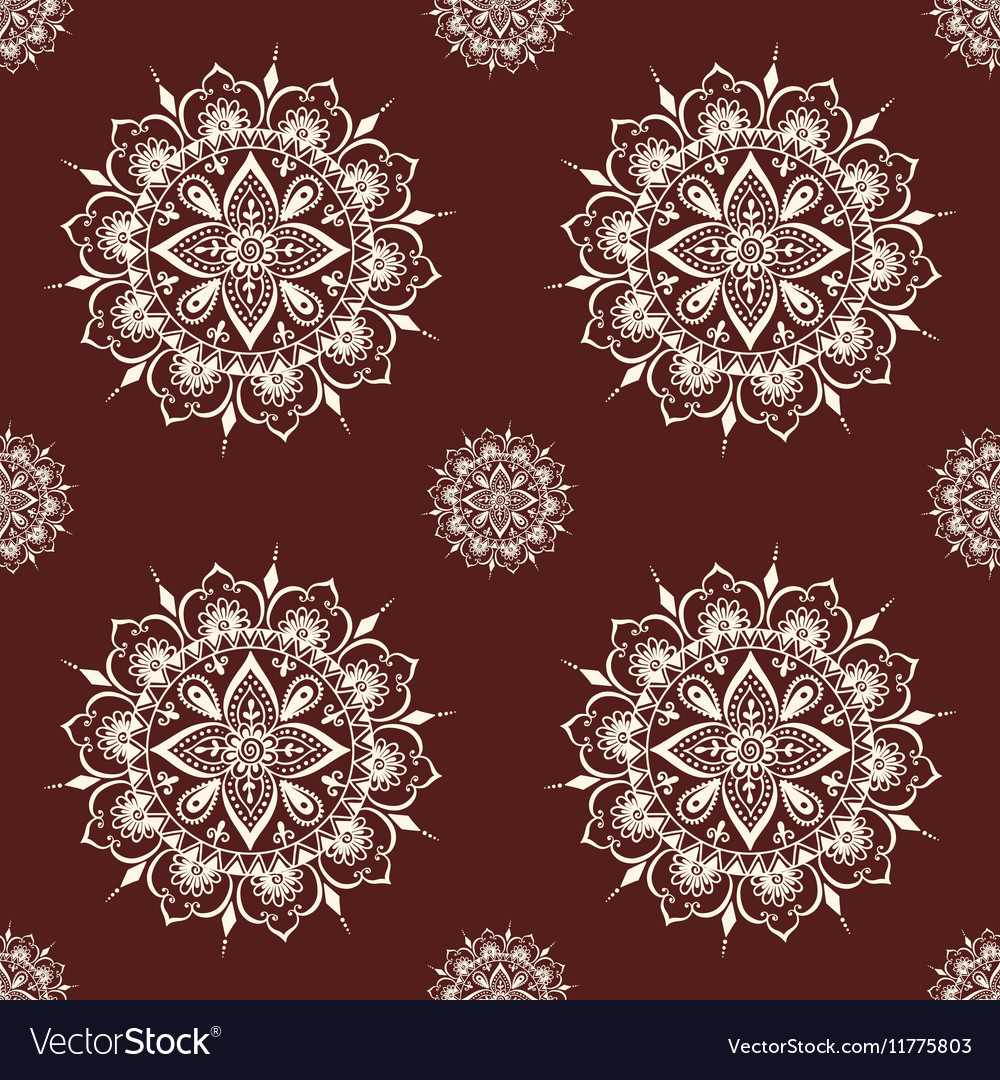 Mehendi pattern Royalty Free Vector Image - VectorStock