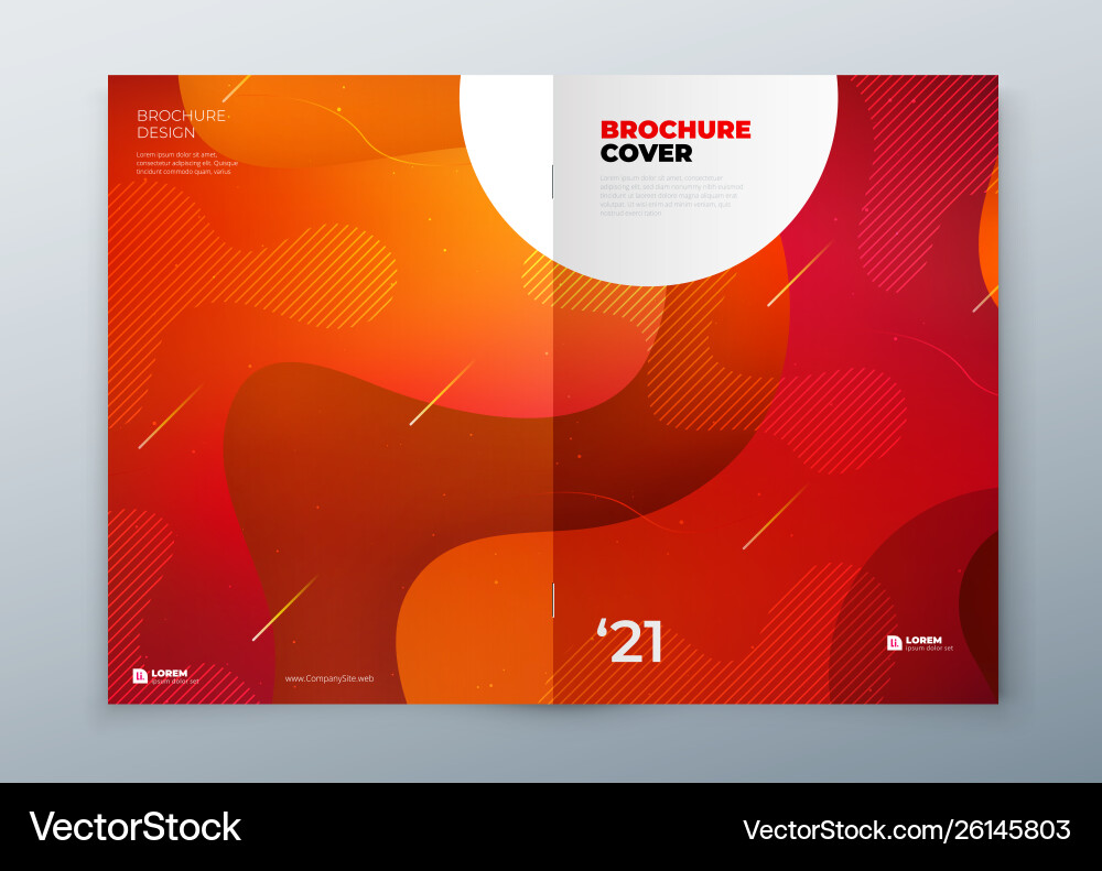 Minimal modern front and rear cover design Vector Image