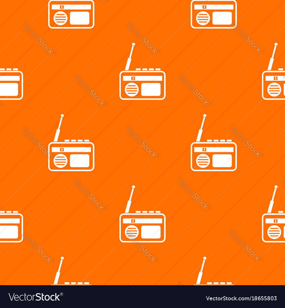 Radio pattern seamless Royalty Free Vector Image