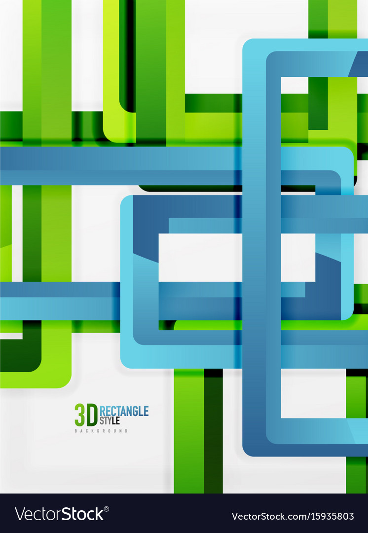 Rectangle tube elements background Royalty Free Vector Image