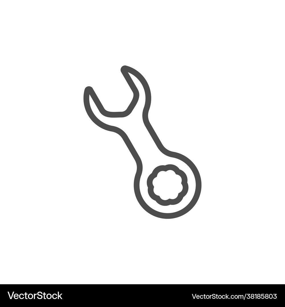 Wrench construction and repair tool icon Vector Image