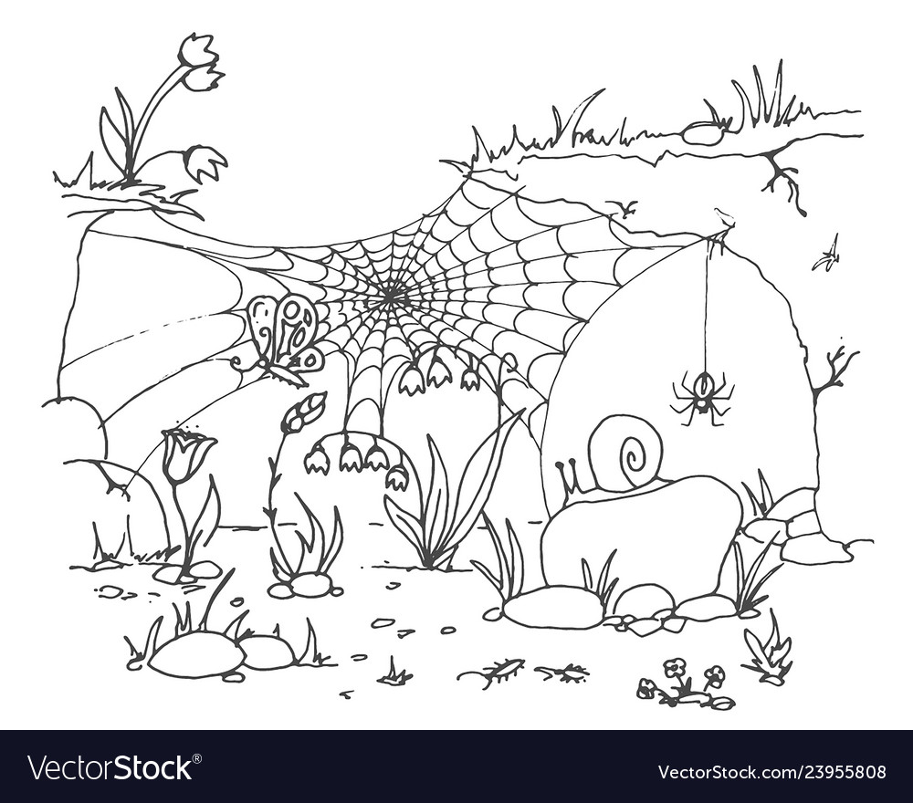 Collection of cobweb isolated transparent Vector Image Collection of cobweb isolated transparent Vector Image