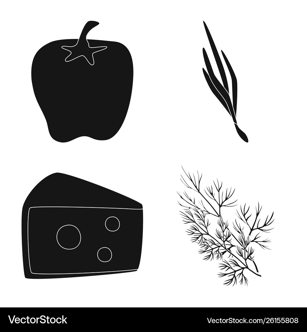 Design organic and cooking logo Royalty Free Vector Image