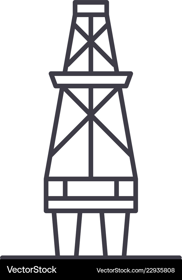 Fuel production line icon concept Royalty Free Vector Image