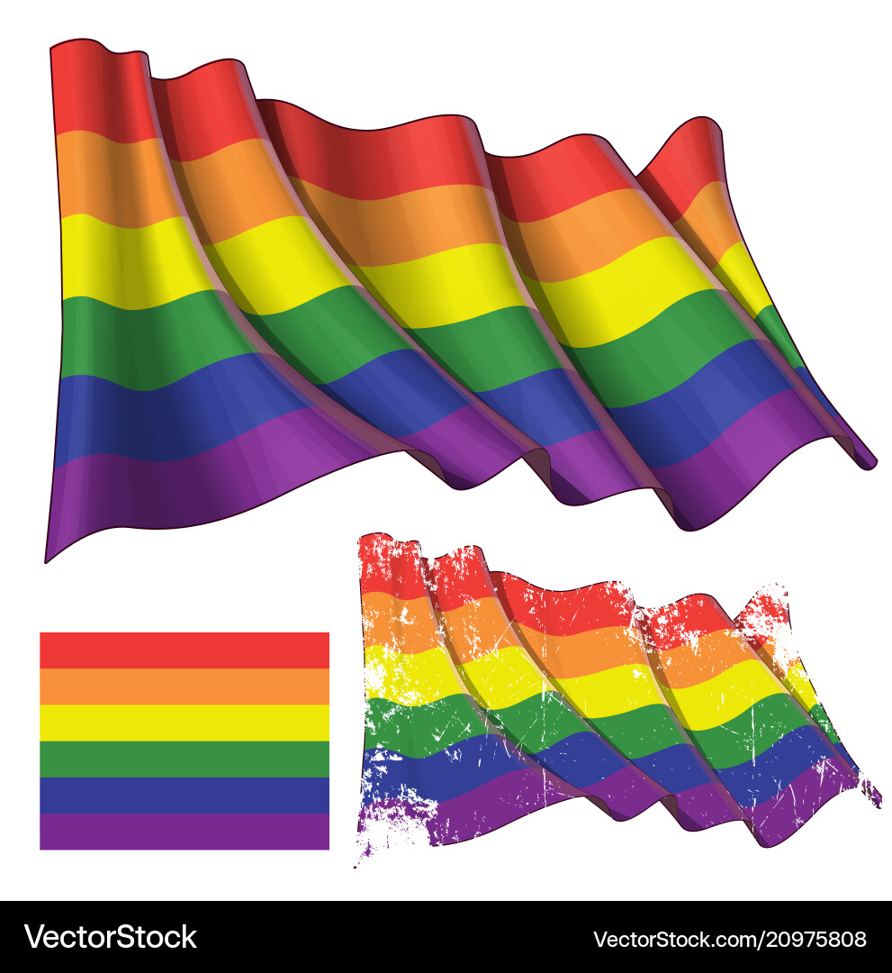 Gay waving flagxa Royalty Free Vector Image - VectorStock