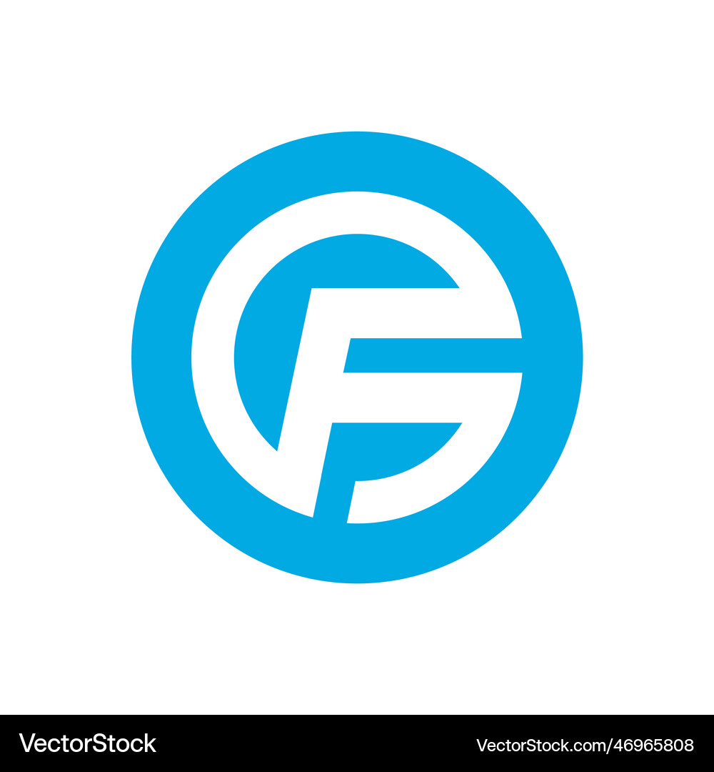 Letter f logo icon design template Royalty Free Vector Image