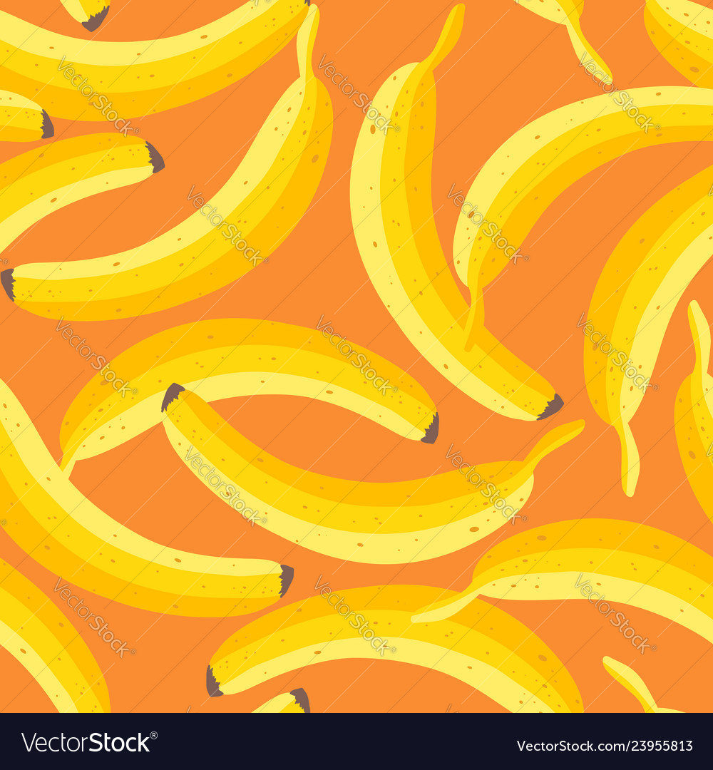 Banana pattern Royalty Free Vector Image - VectorStock