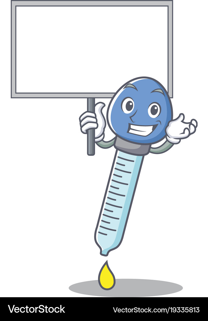 Bring board dropper character cartoon style Vector Image