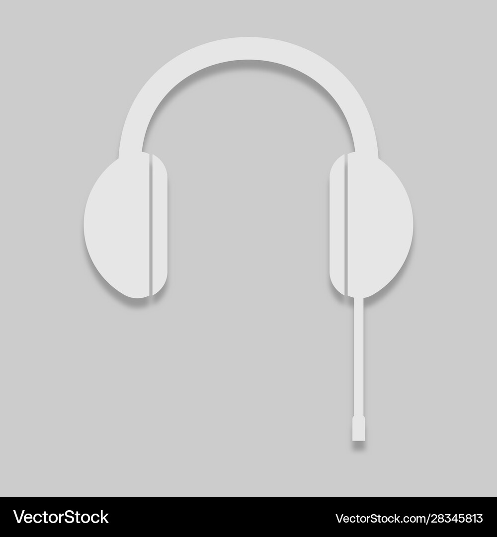Headphones for music Royalty Free Vector Image